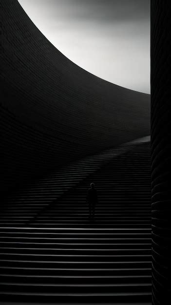 Premium Ai Image Someone In A Simple Minimalist Negative Space