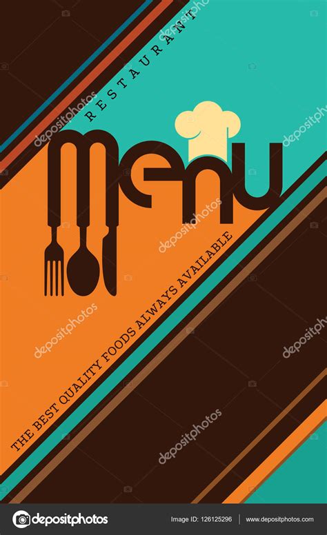 Restaurant Menu Card Design Stock Vector By ©arrtfoto 126125296