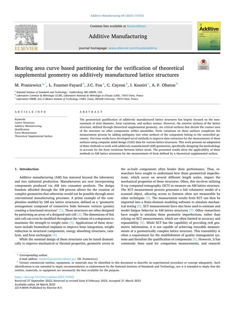 Pdf Bearing Area Curve Based Partitioning For The Verification Of