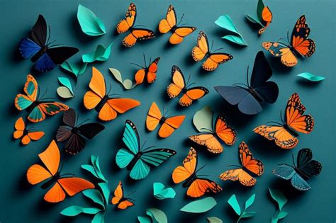 Premium Ai Image Colourful Pretty Butterfly