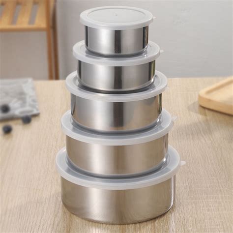 Protect Fresh Box Multi Storage Lunch Box Set 5pcs Stainless Steel