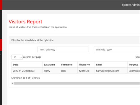a standard visitor tracking system to track your visitors at work home