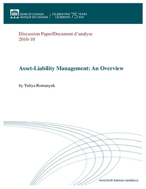 Pdf Asset Liability Management An Overview
