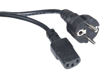 Cable AC, IEC13, 3 pins with EU plug Accessories
