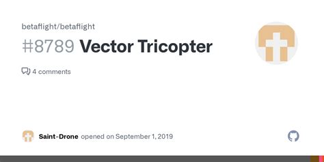 Vector Tricopter · Issue 8789 · Betaflightbetaflight · Github