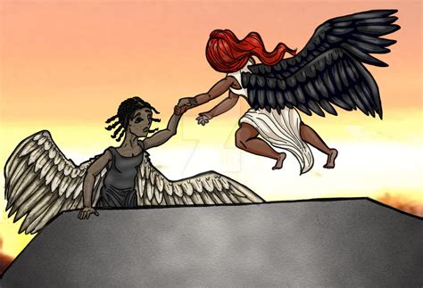 Helping Hand Angels At Sunset By Jesterbells On Deviantart
