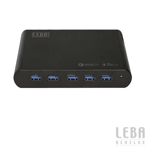 Leba Notecharge 5 Port Usb C Usb A Oplader Leba Benelux