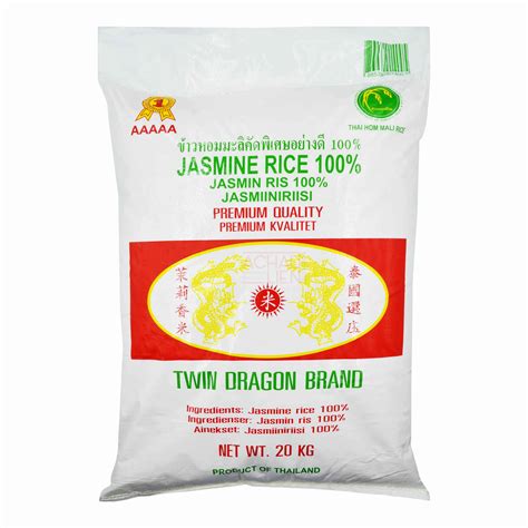 JASMINE RICE 5A PREMIUM 1 X 20kg TWIN DRAGON