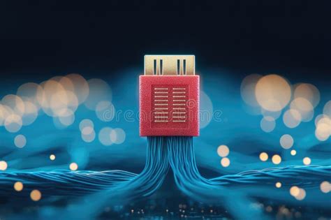 Ethernet Connection With Data Cables And USB Design Stock Photo Image Of Speed Connection