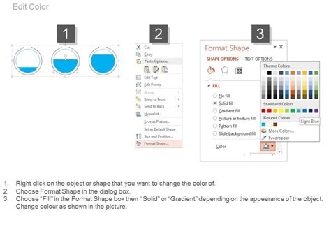Three Staged Pie Chart With Percentage Powerpoint Slides Presentation PowerPoint Diagrams
