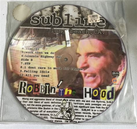 Sublime Robbin The Hood Limited Edition Picture 12” Vinyl Lp Skunk
