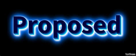 Proposed Text Effect And Logo Design Word