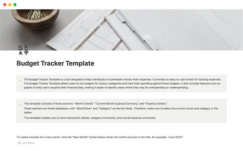 Budget Tracker By Aplan Notion Template