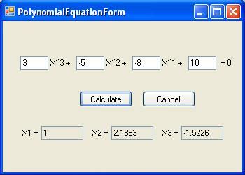 Solve Linear And Polynomial Equations CodeProject