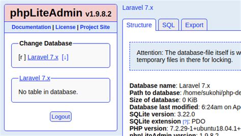 簡単！laravelでsqliteを使う方法（phpliteadminもあり） Console Dot Log