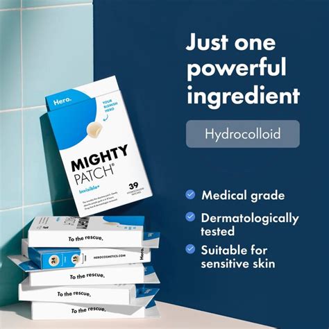 Hero Mighty Pimple Patches Invisible 24 Ocado