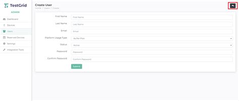 Adding The Sub Users To Your Testgrid Account Testgrid
