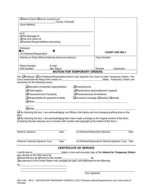 Motion For Temporary Orders Texas Form Fill Out Sign Online DocHub