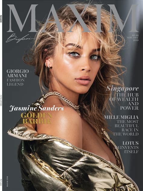 Jasmine Sanders Is Maxims Novemberdecember Cover Model Maxim
