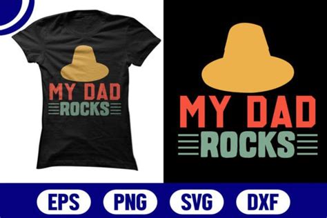 My Dad Rocks Graphic By Bdstore · Creative Fabrica