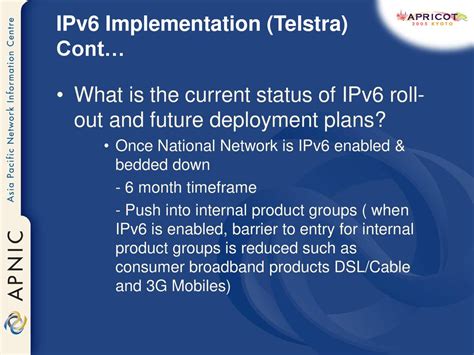 Ipv6 Allocation Status Report Ppt Download