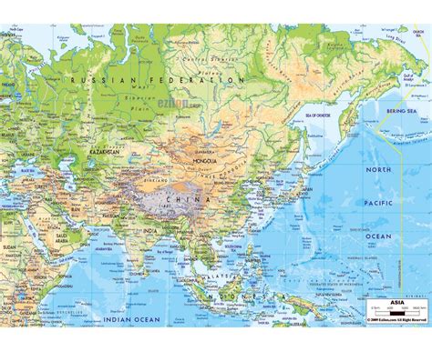Atlas Map Of Asia