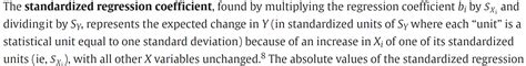 Is The Term Standardised Regression Coefficient Ambiguous Cross