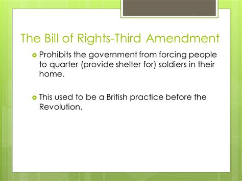 Third Amendment Bill Of Rights