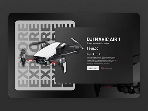 DJI Drone Ui Design Behance