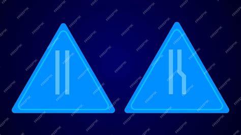 벡터 그림 도로 기호의 주의 메시지 미끄럽고 거친 도로에 대한 경고 메시지 프리미엄 벡터