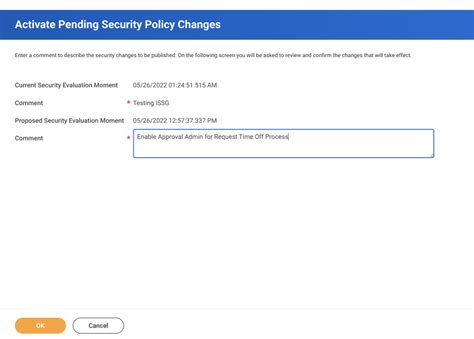 Workday Access Requirements Approvals