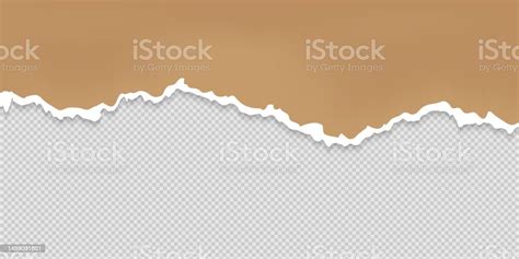 찢어진 수평 부분 텍스트의 사각형 회색 배경에 부드러운 그림자가 있는 수평 공예 종이 조각 벡터 그림 0명에 대한 스톡 벡터 아트 및 기타 이미지 Istock