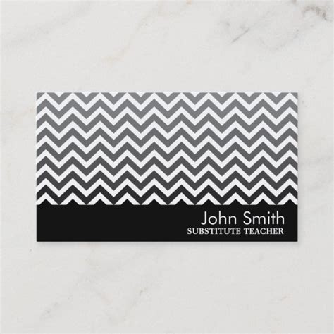 Substitute Teacher Business Cards And Profile Cards Zazzle Ca