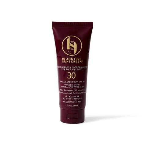Black Girl Sunscreen Spf 30 Moisturizing No White Cast Sunscreen For