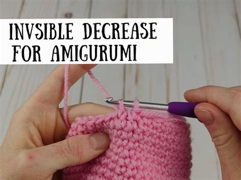 Learn How To Make The Crochet Invisible Decrease Stitch With Photo And
