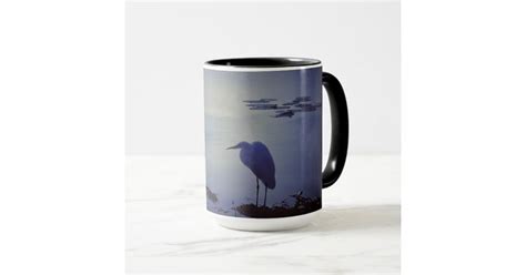 Heron At Quiet Lakeside Mug Zazzle