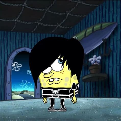 Bob Esponja Emo Emo Sponge Bob In 2024 Emo Music Emoji Drawing Spongebob