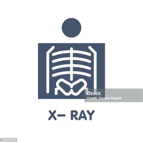 白色背景上的圖示 X 射線平面樣式圖示設計插圖向量圖形及更多人體構造圖片 人體構造 保護 健保和醫療 Istock