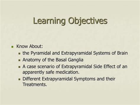 Extrapyramidal Symptoms