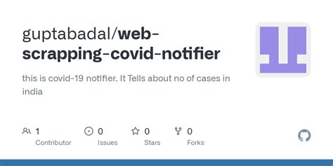 GitHub Guptabadal Web Scrapping Covid Notifier This Is Covid 19