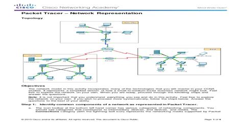 1245 Packet Tracer Network Representationpdf