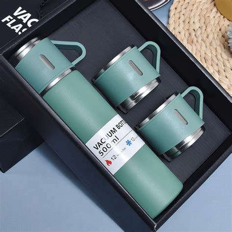 قیمت و خرید فلاسک مدل Vacuum Flask Set گنجایش 05 لیتر به همراه لیوان