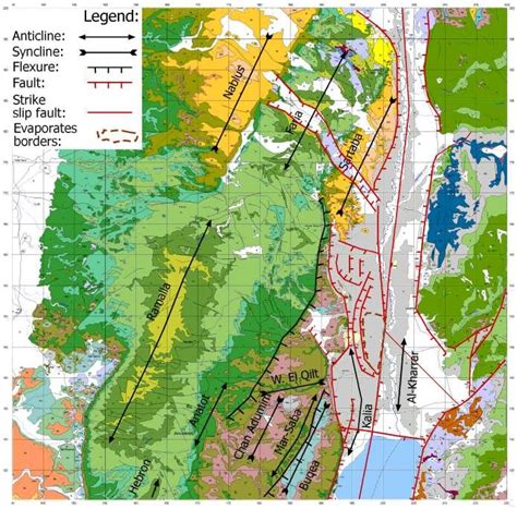 1 Geotectonic Map Showing Structures Folding And Faulting Features