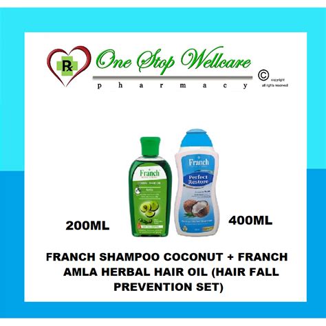 Franch Shampoo Coconut 400ml Franch Amla Herbal Hair Oil 200ml Hair