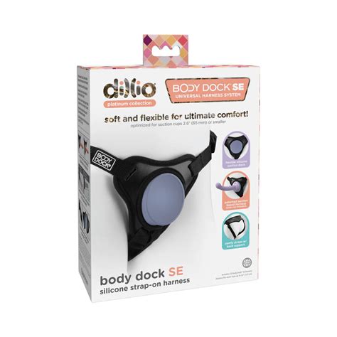 Dillio Platinum Body Dock Strap On Harness Black