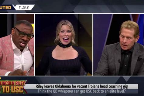 Skip Bayless Jenny Taft Have Friction In Lincoln Riley Segment