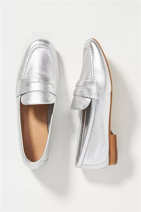 Metallic Loafers Anthropologie