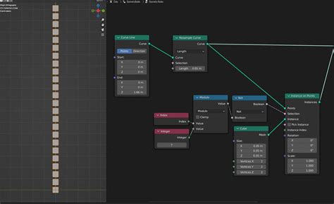 Instancing An Object Through A Curve With Fixed Distance Between Each Instance Modeling