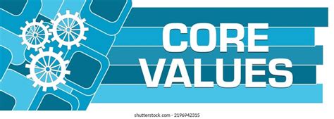 Core Values Concept Image Text Gear Stock Illustration 2196942315