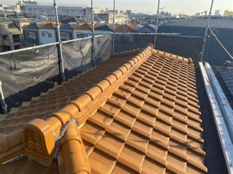 現場レポート① ＃大阪市 ＃鶴見区 ＃リフォーム ＃ホームメンテナンス匠 ＃屋根 ＃漆喰 ＃塗り替え ｜ 大阪でおしゃれなリフォームをするなら